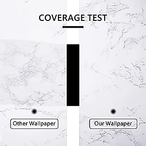 Marble Contact Paper 15.8" x197" Grey/White Wallpaper Marble Peel and Stick Countertops for Kitchen Waterproof Vinyl Self Adhesive Wallpaper Bathroom Cabinet Furniture Desk UpgradeThicker