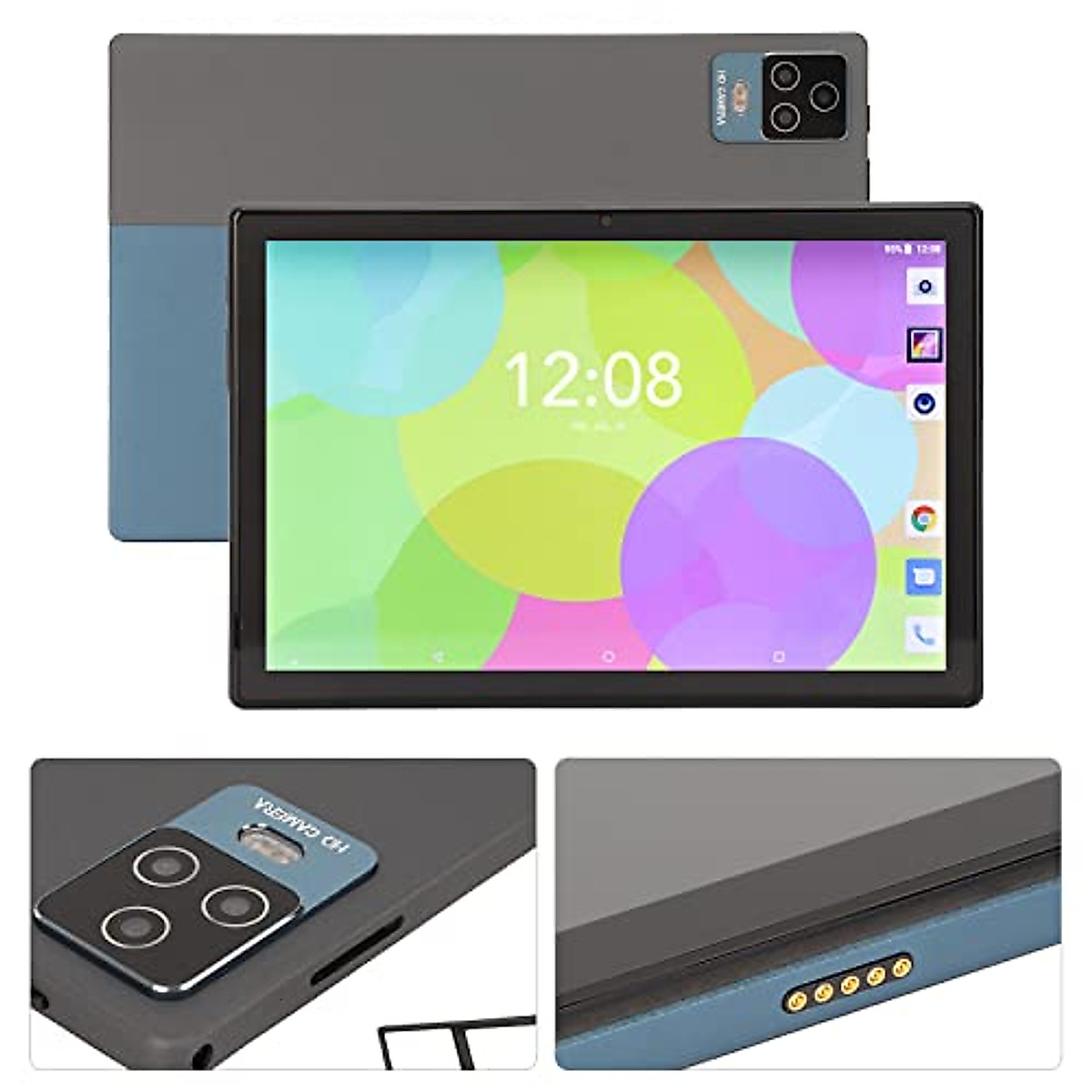 Naroote 10.1 Inch Tablet for Calling Tablet Blue 4GB 32GB 1280x800 IPS 5MP Front 13MP Rear 8.1 (US Plug)