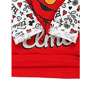 Sesame Street Elmo Girls Long Sleeve Shirt for Infant and Toddler Red