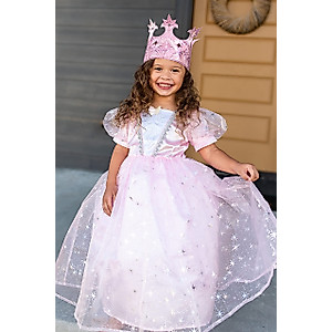 Little Adventures Deluxe Good Witch Dress up Costume (Medium Age 3-5) - Machine Washable Child Pretend Play and Party Dress with No Glitter