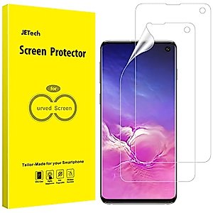 JETech Screen Protector for Samsung Galaxy S10, TPU Ultra HD Film, Case Friendly, 2-Pack