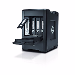 G-Technology 24TB G-Speed Shuttle Thunderbolt 3 – Transportable, 4-Bay Raid Storage Solution – 0G10072-1