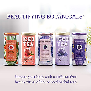The Republic of Tea Beautifying Botanicals® Beauty Blueberry Lavender Herbal Iced Tea Bags (8 count)