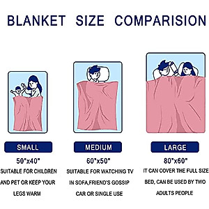 Anime Blanket Ultra Soft Flannel Fleece Throw Blankets for Sofa Bed Couch Travelling Camping for Kids Adults Gifts All Season 50"X40"