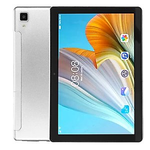 LBEC HD Tablet, 5G WiFi Type C Charging 1920x1200 Silver Grey 8.1in Tablet 6000mAh Rechargeable for Study for Work (US Plug)