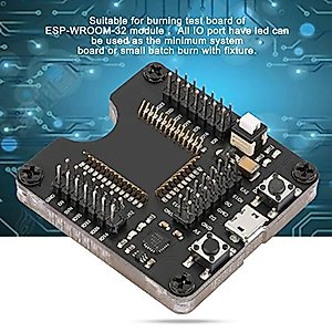 1 pcs ESP-WROOM-32 Adapter, Small Batch Test Burn Fixture Test Board Burn Fixture for ESP-WROOM-32 Minimum System Development Board 27g/1.0oz