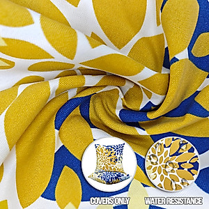 XXPILOS Outdoor Pillow Covers, Outdoor Lumbar Pillow Covers Outdoor Pillows Case 2PCS Waterproof Outdoor Pillow Covers 18x18 Inch Home Decor for Furniture Patio Couch Bed Sofa Bedroom