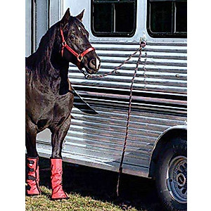 SUKEYME Cross Tie Ring for Horses, Block Tie Ring for Horse Stall/Stable, Tie Down Horse Barn Supplies (4 Pack)