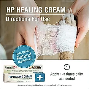 HomeoPet HP Healing Cream, Natural Support for Pet Wound Healing, 14 Grams
