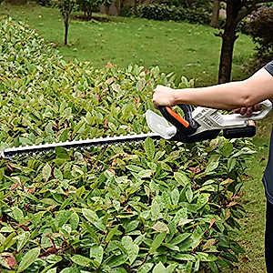 LIGO Electric Hedge Trimmer, 20V Power Cordless Hedge Trimmer Bush Trimmer Vibration-proof Hedge Trimmers with 2000mAh Li-Ion Battery and Charger