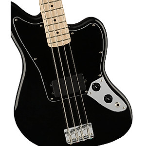 Squier Affinity Series Jaguar Bass, Black, Maple Fingerboard