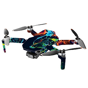 MightySkins Compatible with DJI Mini 2 Portable Drone - Color Splash | Protective, Durable, and Unique Vinyl Decal wrap Cover | Easy to Apply, Remove, and Change Styles | Made in The USA