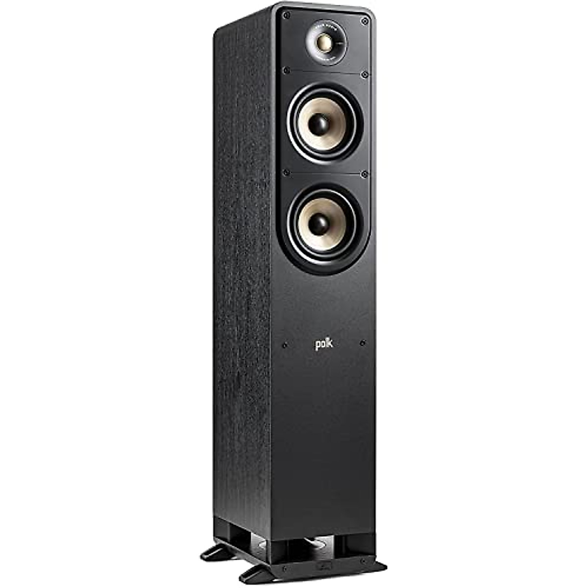 Polk Signature Elite ES50 Tower Speaker - Hi-Res Audio Certified, Dolby Atmos & DTS:X Compatible, 1" Tweeter & (2) 5.25" Woofers, Power Port Technology for Effortless Bass, Stunning Black