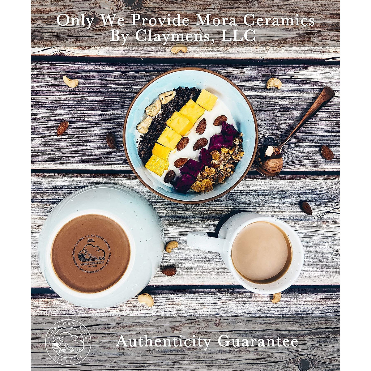 Mora Ceramic Plates and Bowls Set, Assorted Colors - Cereal Bowls and Salad Plates Bundle - Microwave, Dishwasher, and Oven Safe