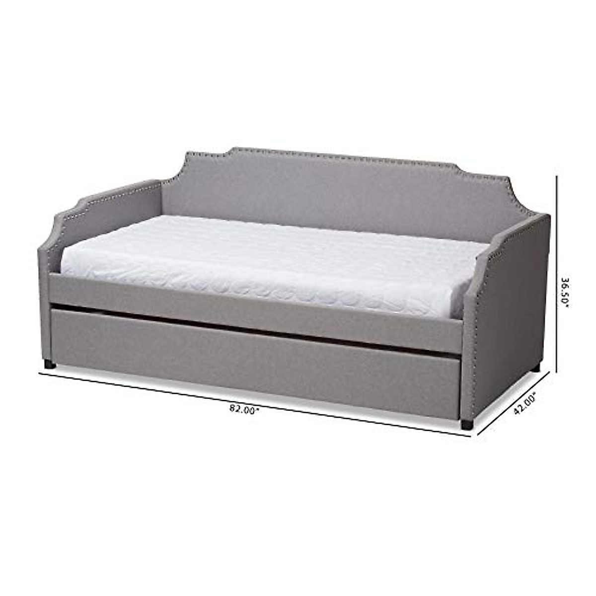 Baxton Studio Daybeds Twin Gray