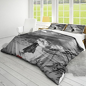 NEWAKI Berserk Guts Anime Duvet Cover Soft 3D Printed Bedding Set with Comforter Cover 3 Piece Set Includes 2 Pillowcases and 1 Duvet Cover Machine Washable (15,Queen (90"x90"))