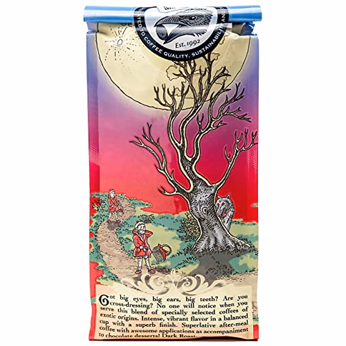 Raven's Brew Coffee Full Bodied Coffee Dark Roast Whole Bean - Wicked Wolf 12oz