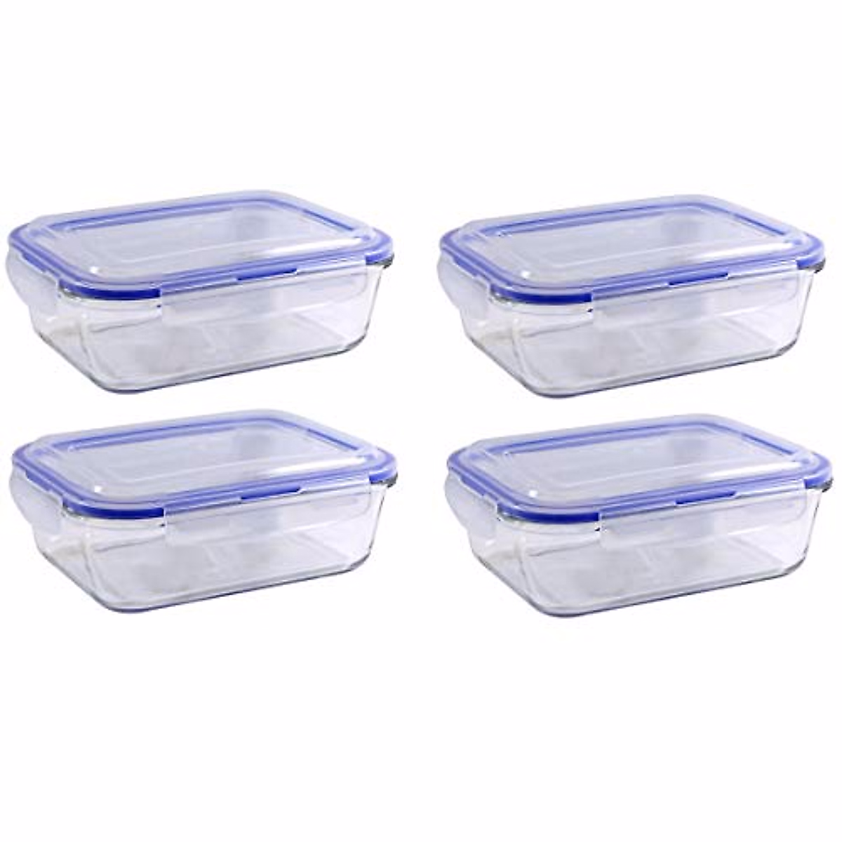 Flip n' Fresh GFS-151-8PC Glass Food Storage-8PC Set, 51oz