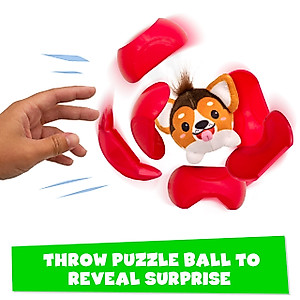 Plush Crush - Series 5 - Puzzle Ball (3-Pack), Surprise Collectible Character Bouncy Ball Plush Toy, Blind Bag by Scentco