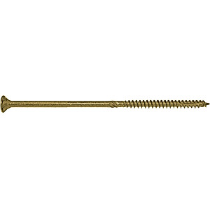 #14 X 6" Extra Long Bronze Star Wood Screw Torx/Star Drive Head (1 Pound - 25 Approx. Screw Count) - Multipurpose Torx/Star Drive Wood Screws