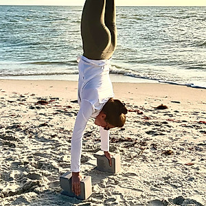 WRIST BUDDY® Yoga Blocks | Engineered to Reduce Wrist Pain, Enhance Wrist Comfort and Grip Strength on the Blocks | Best Performance Block | EVA Foam Blocks Yoga Accessories Set | Great Summer Gifts