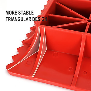 Seven Sparta Off-Road Base Compatible with Hi Lift Jack PP Pad to Alleviate Jack Hoisting Sinkage (Red)