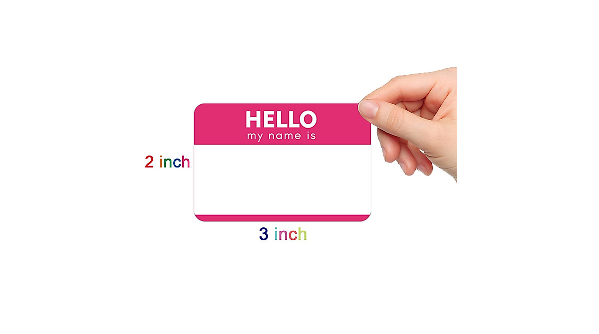 Zacool 480 Pcs Name Tag Stickers for Every Event