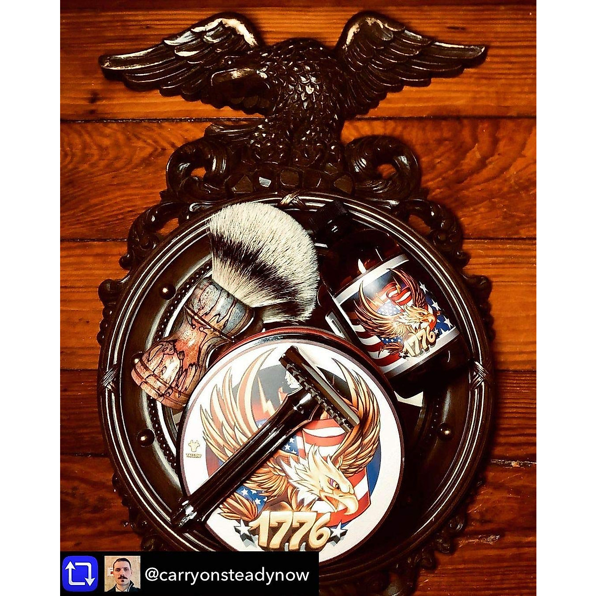 1776 Shaving Soap. Donkey Milk, Water Buffalo Milk, Whey Proteins, Tallow, Hops Extract. Osmanthus, Benzoin, Labdanum, Grapefruit, Artemisia, Tarragon, Patchouli, Musk, Tonka Bean, Cedarwood