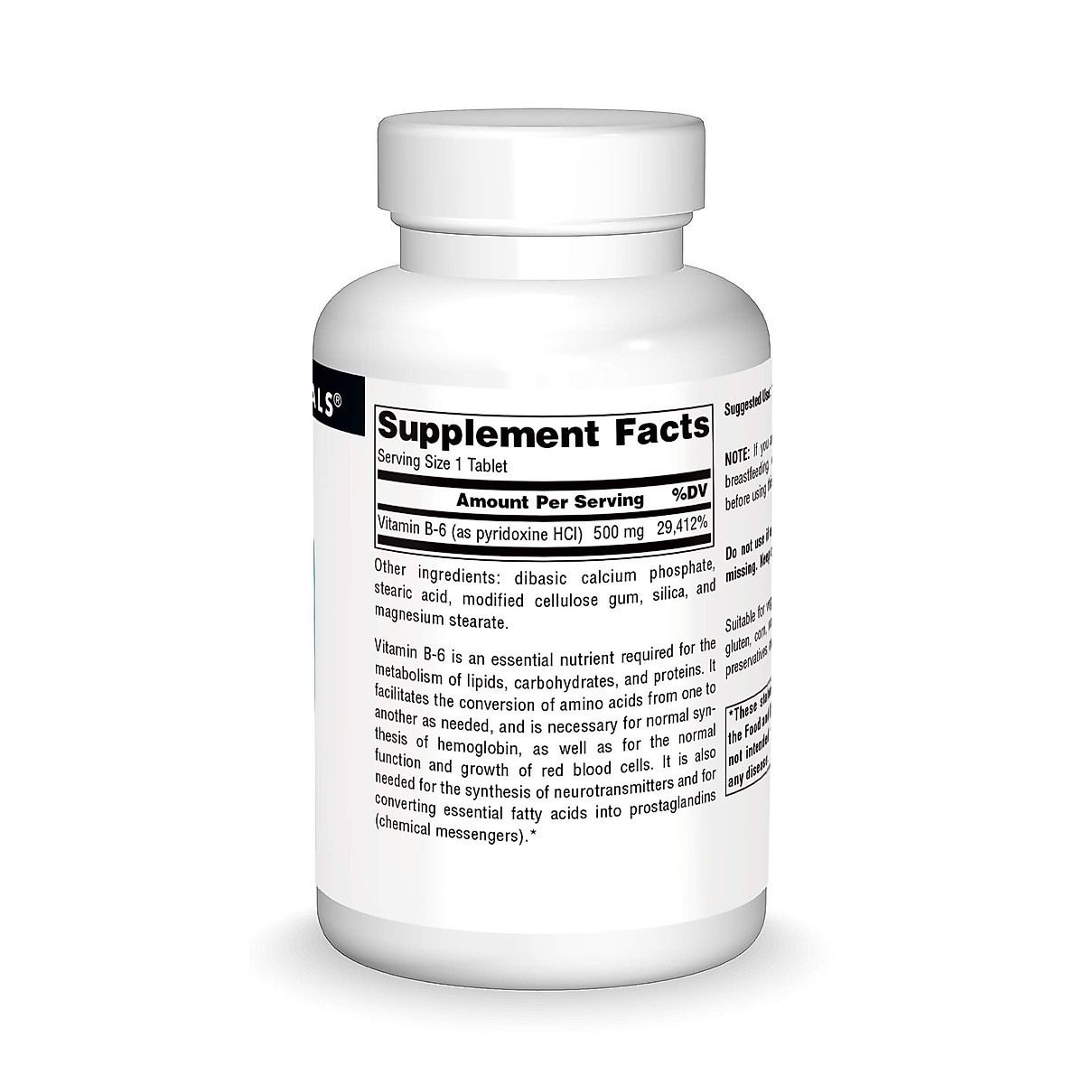 Source Naturals Vitamin B-6, Immune System Support* -500 mg, 100 Tablets