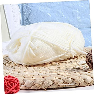 Knitting Wool 10 Rolls Milk Cotton Yarn Yarn Macrame Rope Milk Cotton for DIY Hand Knitting Yarn Crochet Yarn Yarn Ball Self Made White Wool Knitting Crochet Yarn