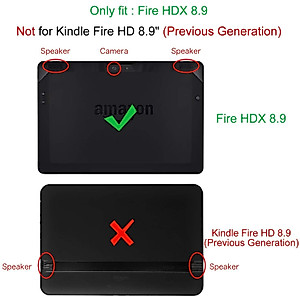 Fintie Folio Case for Kindle Fire HDX 8.9 - Slim Fit Leather Cover (ONLY fit Fire HDX 8.9" 2014 4th Generation and 2013 3rd Generation) - Galaxy