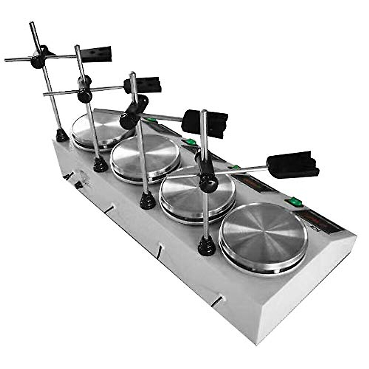Digital Magnetic Stirrer with Hotplate 0~2400 RPM Mixer Plate Magnetic Lab Stirrer Mixer with Stirring Bar (4 Unit Plate)