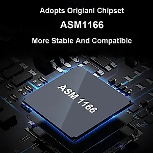 PCI-E SATA Expansion Card 6 Ports PCIe x4 to SATA 3.0 6Gbps Expansion Controller Adapter Card with 6 SATA Cables and Low Profile Bracket, Non-Raid(ASM1166) (PCIE X4 SATA 6 Ports)