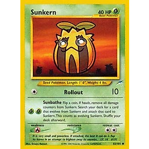 Pokemon Singles - Sunkern - 83/105 - Common - Unlimited Edition - Neo Destiny