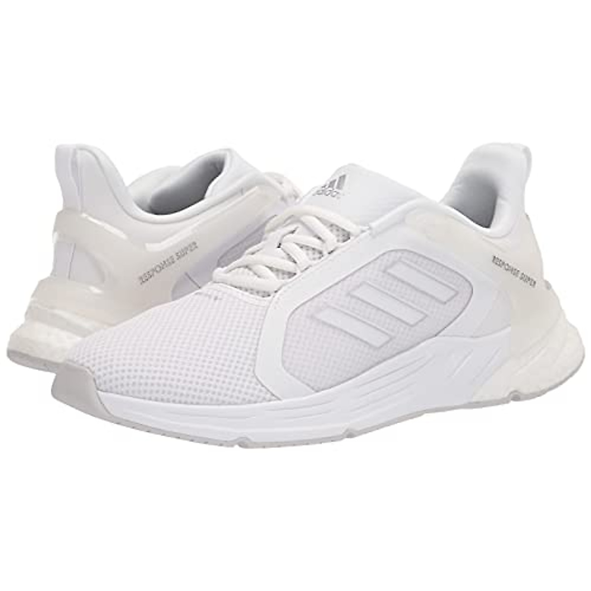 adidas Women's Response Super 2.0 Running Shoe, White/Matte Silver/Dash Grey, 8