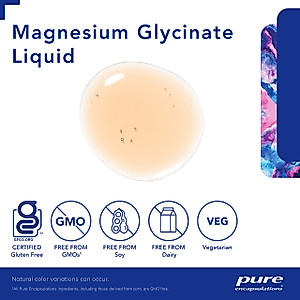 Pure Encapsulations Magnesium Glycinate Liquid - Supports Bone Health & Heart Health* - Vegan, Gluten Free & Non-GMO - 16.2 fl oz