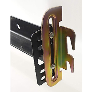 Tech Team #00744 Head and Foot Board Hook Set, Attach a Headboard and Footboard to a Metal Bed Frame, Set of 4, Hardware Included