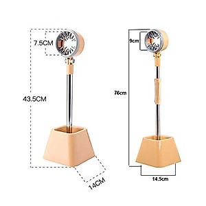 Bibabala Hands Free Hair Dryer Stand,180 Degrees Rotation Lazy Hair Dryer Holder with Non Slip Base, Suitable for Bathroom, Vanity, Makeup Room Countertop(Creamy White)