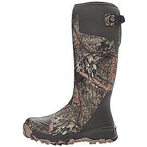 LaCrosse Alphaburly Pro 18" Hunting Boots for Men Featuring Waterproof Rubber, Adjustable Gusset, and EVA Footbed, Mossy Oak Break-Up Country - 9 M