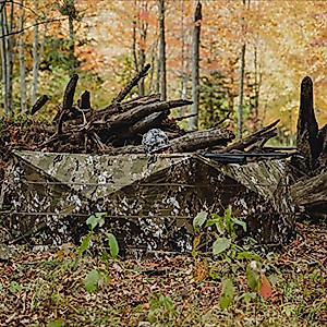 BARRONETT BLINDS® Field Shield™, Adjustable Panel Blind, Ultra-Portable Concealment, Adjustable Height, Lightweight, 1-2 Person, Crater™ Thrive, FS100CT