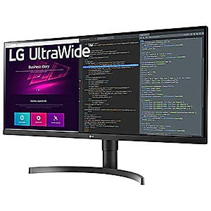 LG 34WN750-B 34 inch UltraWide QHD 3440x1440 21:9 IPS HDR10 Monitor with FreeSync Bundle with 2.4GHz Wireless Keyboard, 2X 6FT Universal HDMI 2.0 Cable and Microfiber Cleaning Cloth