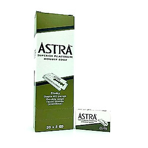 300 Astra Platinum Double Edge Safety Razor Blades (3 x 100)