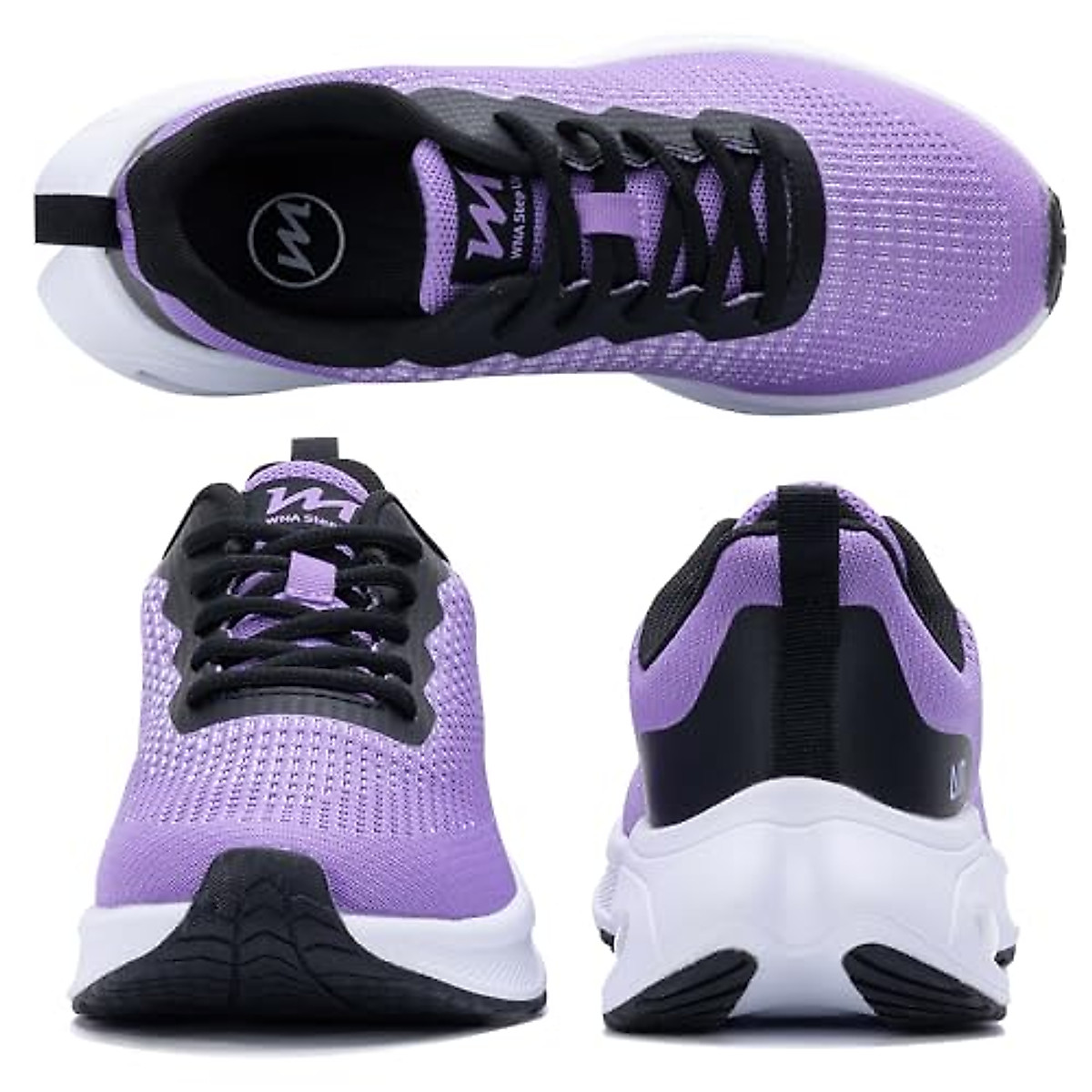 JARLIF Air Running Shoes for Women Athletic Tennis Sport Shoes Casual Walking Gym Jogging Sneaker PurpleBlack 8