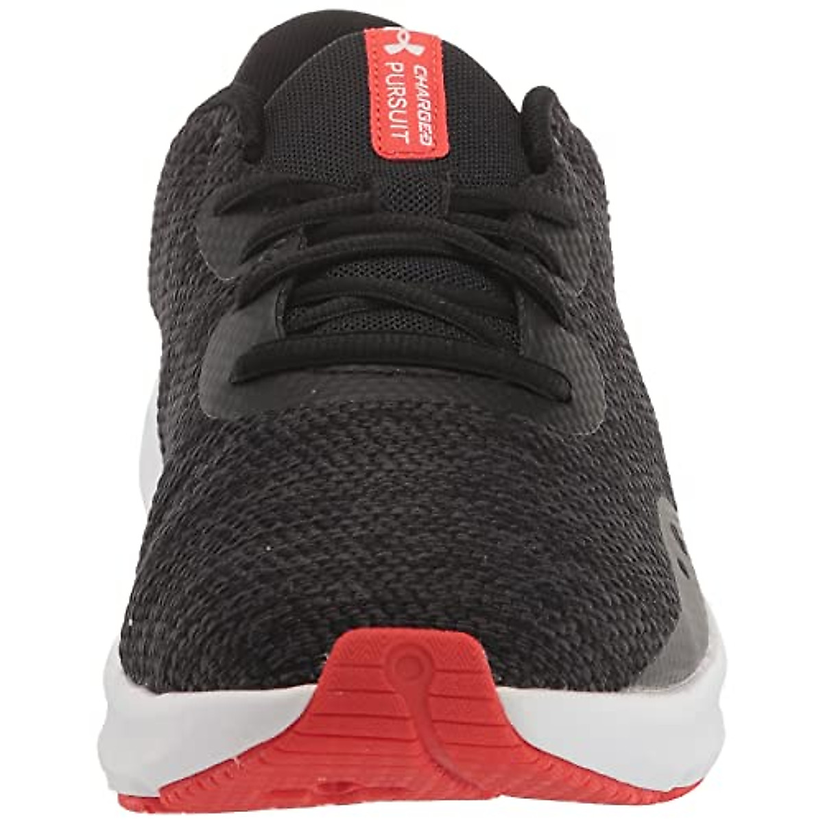 Under Armour Men's Charged Pursuit 3 Twist, (002) Black/Black/Radio Red, 8