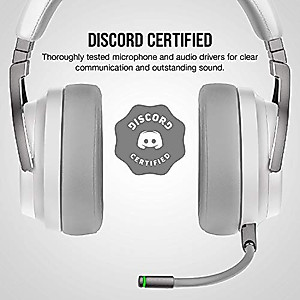Corsair Virtuoso RGB Wireless Gaming Headset - High-Fidelity 7.1 Surround Sound w/Broadcast Quality Microphone - Memory Foam Earcups - 20 Hour Battery Life - Works with PC, PS5, PS4 – White, Premium
