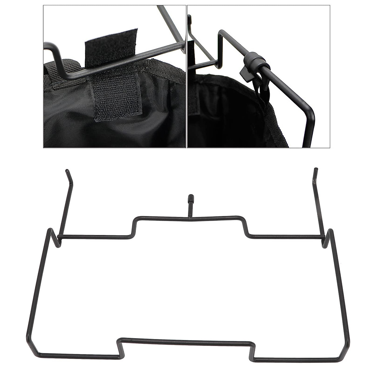 Milltrip Trash Bag Table Holder, Portable Hanging Trash Bag Rack Tabletop Mount Trash Can Bracket Dustbin Cage Garbage Kitchen Plastic Bag Holder Table Rack for Indoor/Outdoor Camping, Picnics,Parties