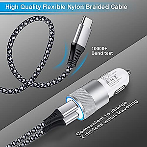 Super Fast Charger Type C for Samsung Galaxy A13 5G/A14/A53 5G/S23 Ultra/S22 Ultra/S22/S21/FE/Z Flip 4/Fold 4,25W PD PPS USB C Wall Charger 38W Car Adapter+6FT USBC to C Cable+3FT USBA to Type C Cable