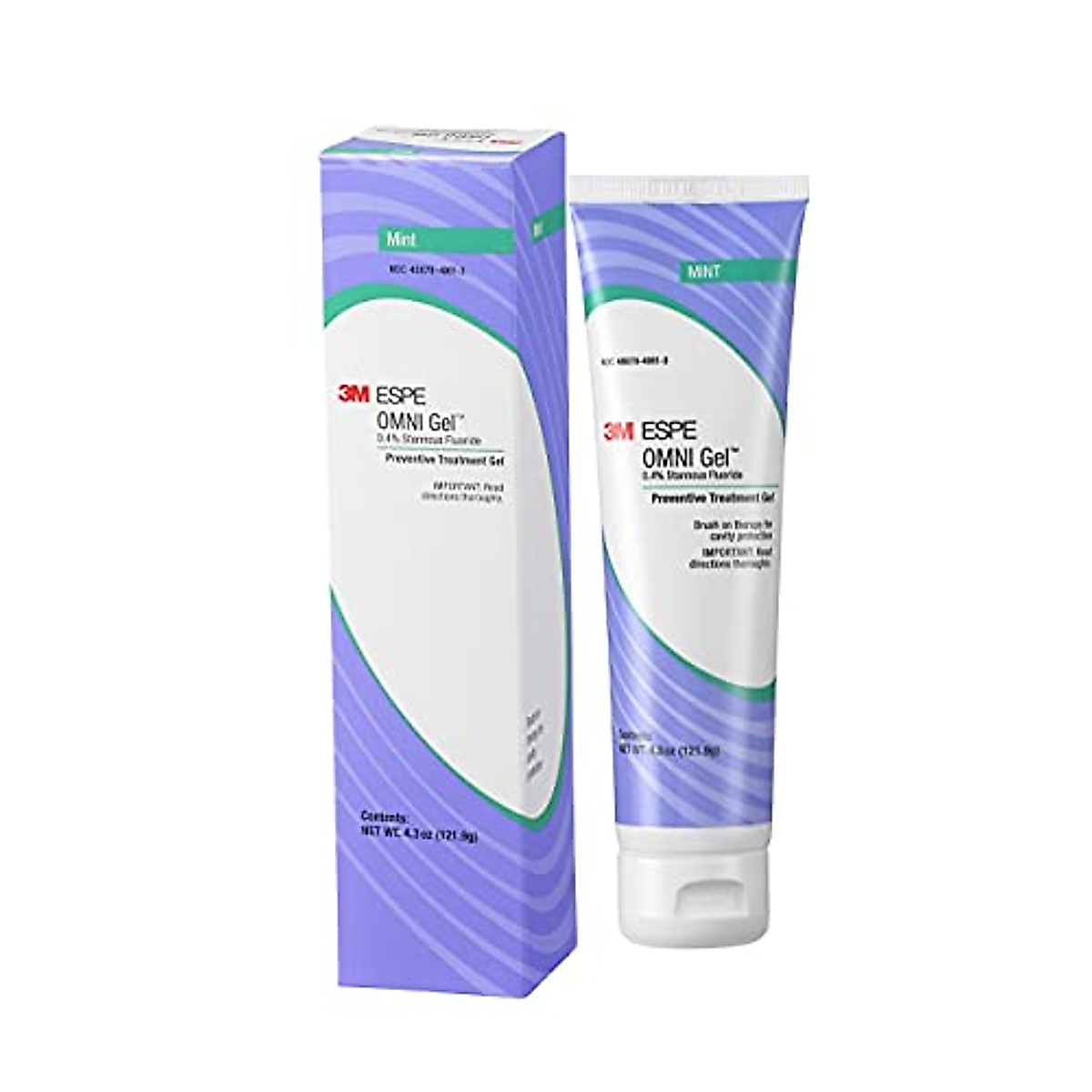 3M Oral Care ESPE 12106M OMNI Gel 0.4% Stannous Fluoride Brush On Gel Refill, Mint Flavor