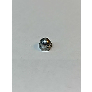 (100) 10-32 Acorn Cap Hex Nuts Aluminum Bolt Thread Cover Smooth Rounded #10/32