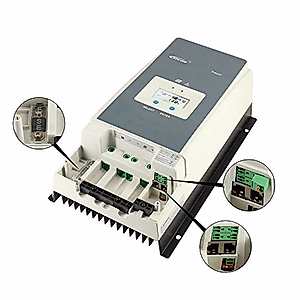 100A MPPT Solar Charge Controller 12V/24V/36V/48V Auto, Max.PV 150V Solar Panel Regulator fit for Lead-Acid/Lithium/LiFePO4 Battery (Tracer10415AN)